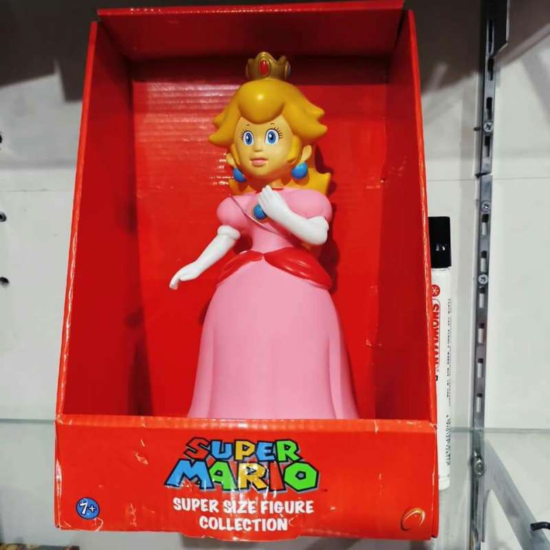 Jual mainan big vinyl figure super mario bros princess peach super size ...