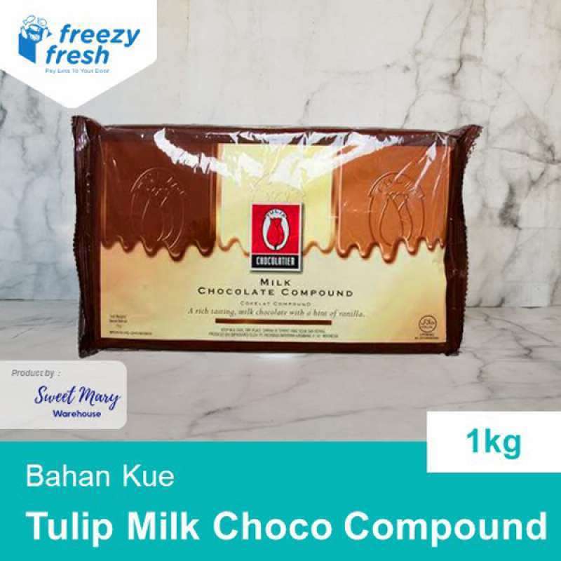 Jual Tulip Milk Chocolate Compound Cokelat Batang Tulip Milk 1kg di ...