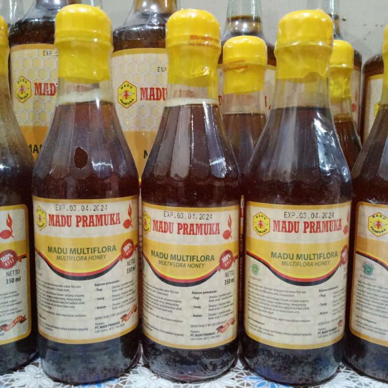 Jual Madu Pramuka - Madu multiflora (Multiflora Honey) - Net 350 ml (1 ...
