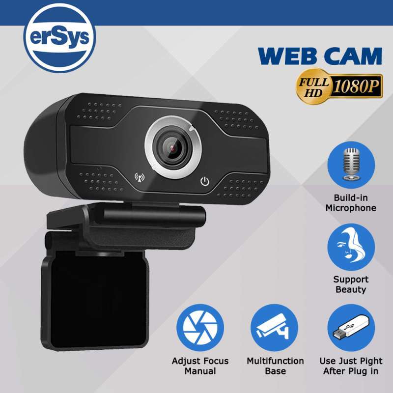Promo Ersys Kamera Web Webcam FHD 1080P - Full HD MIC komputer laptop ...
