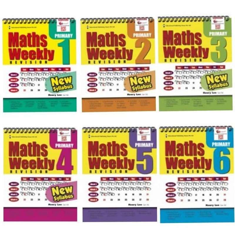 Jual Maths Weekly Revision Primary 1/ Primary 2/ Primary 3/ Primary 4 ...