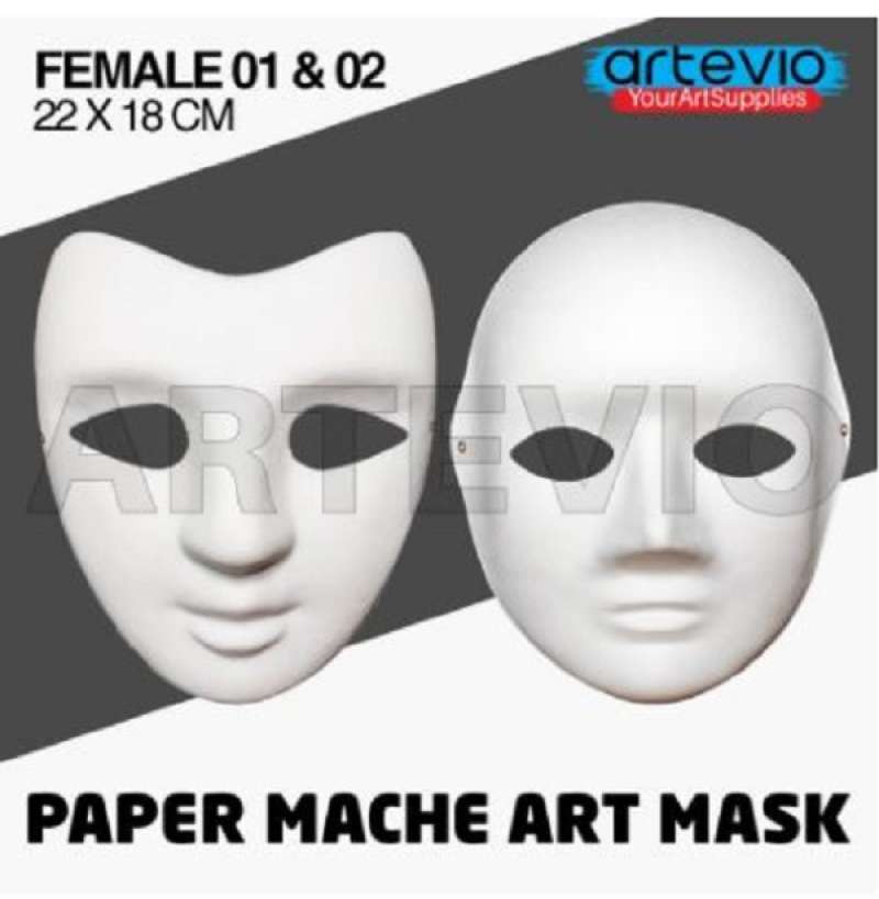 Jual Topeng Lukis Wajah / Topeng Putih Polos / Topeng Female - di ...