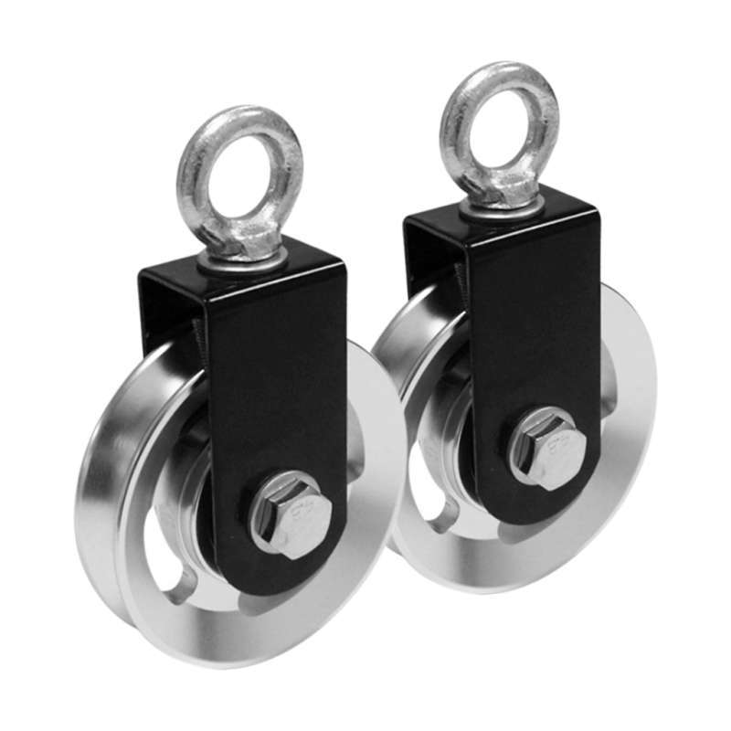 Promo 2x Swivel Pulley Block Home Gym Cable Machine DIY Set Up Spin ...