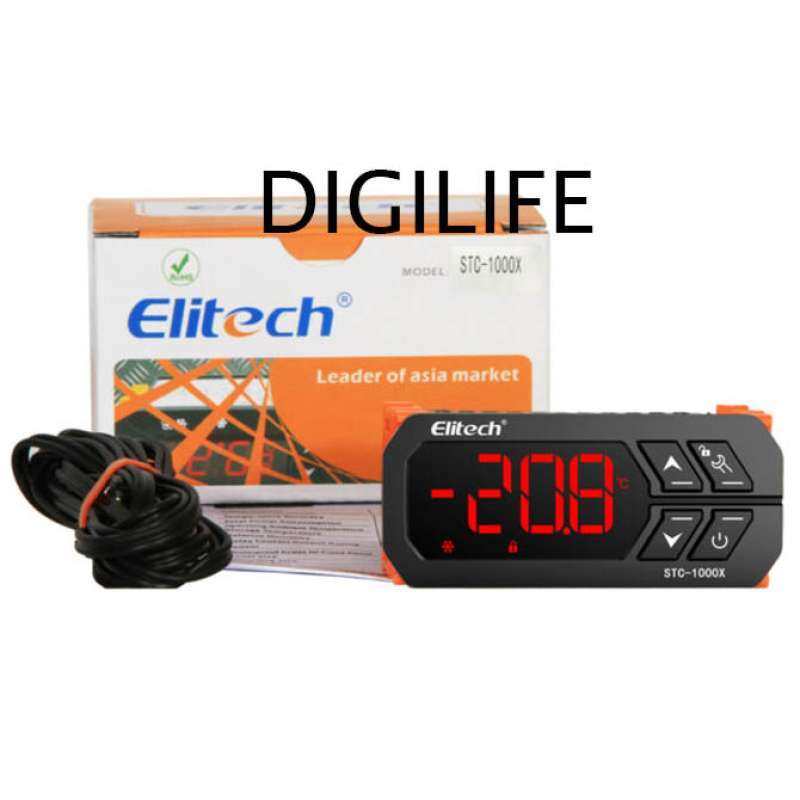 Jual Elitech Thermostat STC-1000X Temperature Controller STC1000X ...