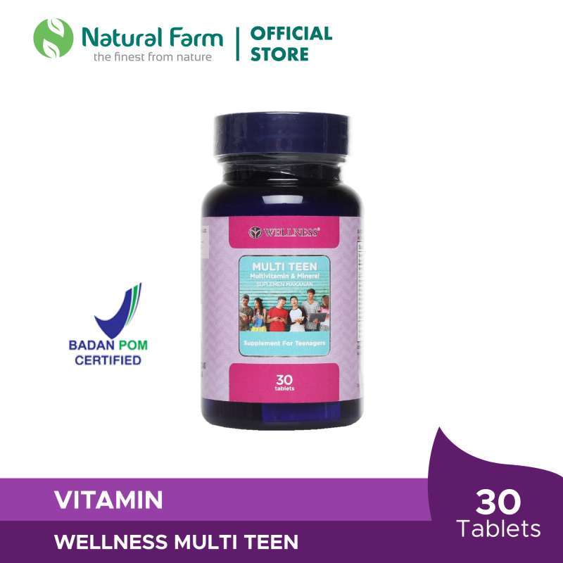 Promo Wellness Multi Teen 30 Tabs Diskon 25% di Seller Natural Farm ...