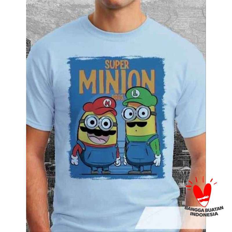 Jual KAOS SUPER MARIO BROS X MINIONS BAJU TSHIRT CARTOON ANAK DEWASA di ... Jual KAOS SUPER MARIO BROS X MINIONS BAJU TSHIRT CARTOON ANAK DEWASA di ...