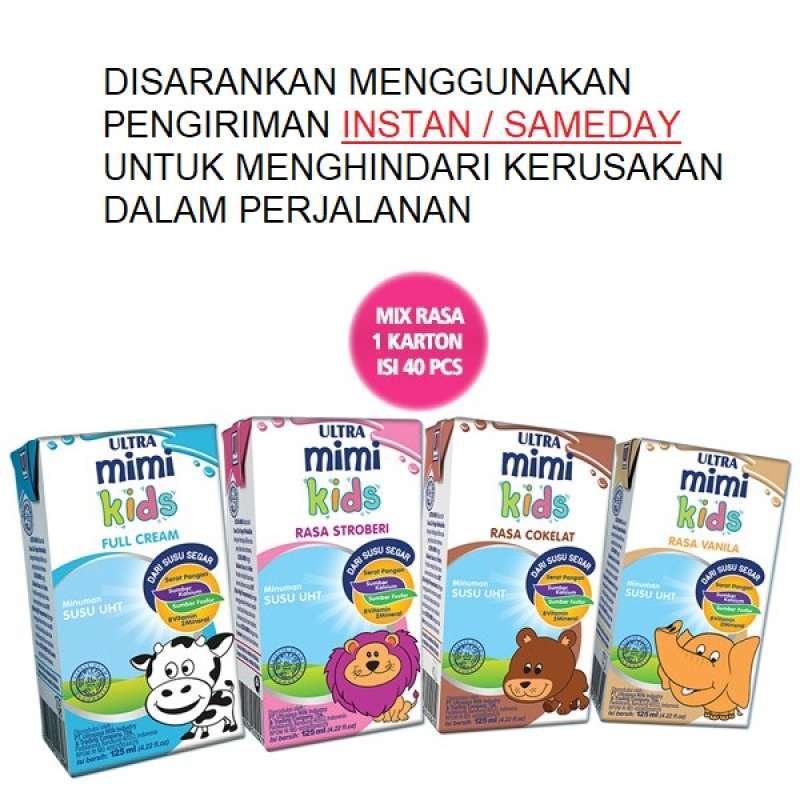 Jual Ultra mimi Full Cream 1 Dus 125ml 40 pcs di Seller DUNIA SUSU BAYI ...