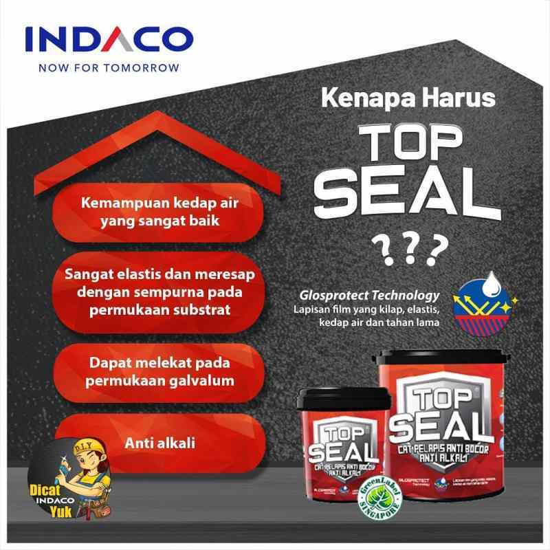 Jual Top Seal Waterproofing Cat Pelapis Anti Bocor & Anti Alkali 1 Lt ...