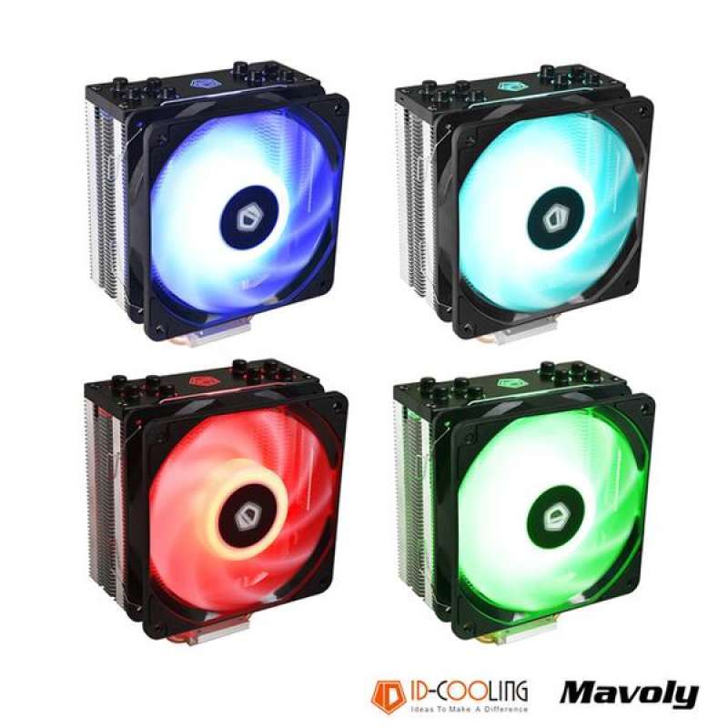Jual (id-cooling)id-cooling New Cpu Compact Fin Se-224-rgb Colorful ...