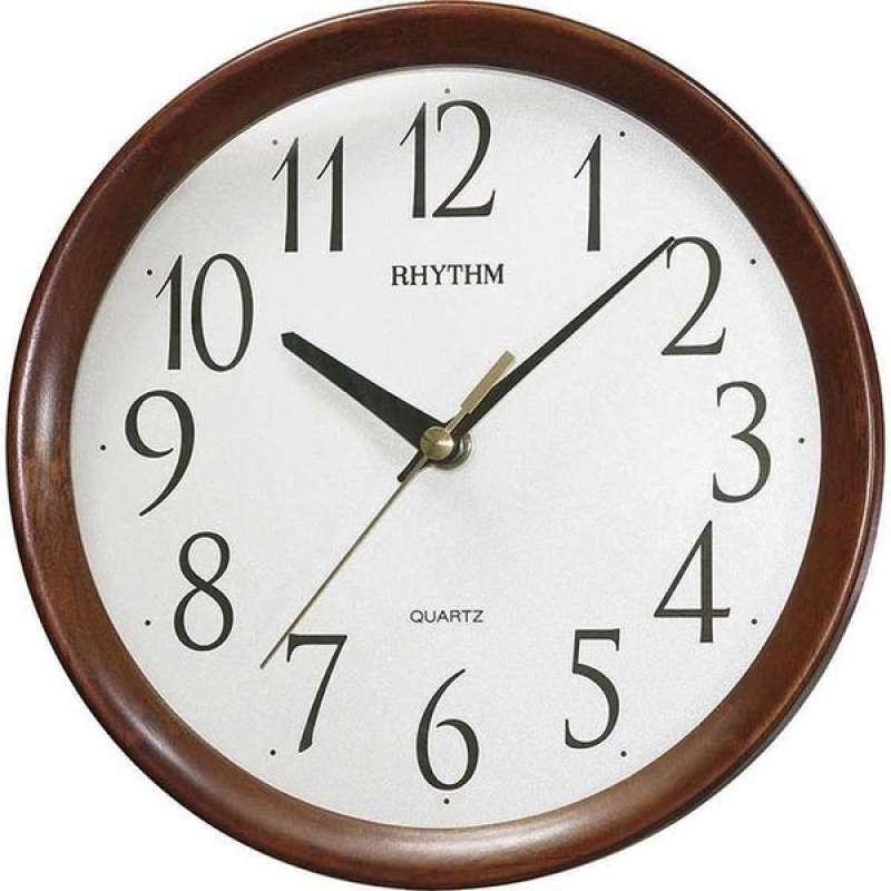 Jual (RHYTHM CLOCKS)Japan Lisheng Clock-Simple and classic style, solid ...