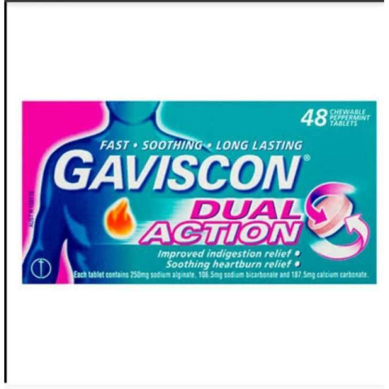 Promo Gaviscon Dual Action 48 Chewable Tablets Diskon 9% di Seller ...