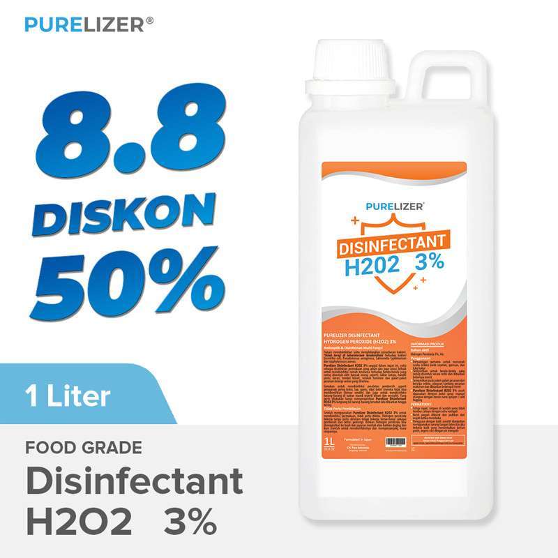Jual Pure H2O2 Hydrogen Peroxide [3%/ Food Grade/ 1 Liter ] di Seller ...
