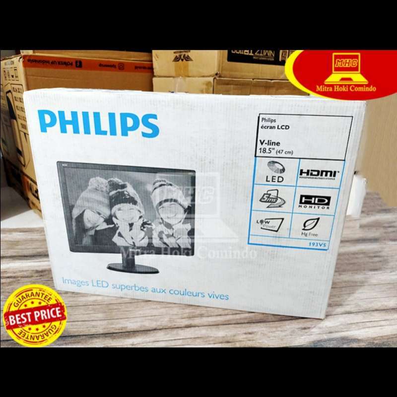 Jual Led Monitor Philips 19 Inch 193v5 Di Seller Hoki Abadi Sentosa ...