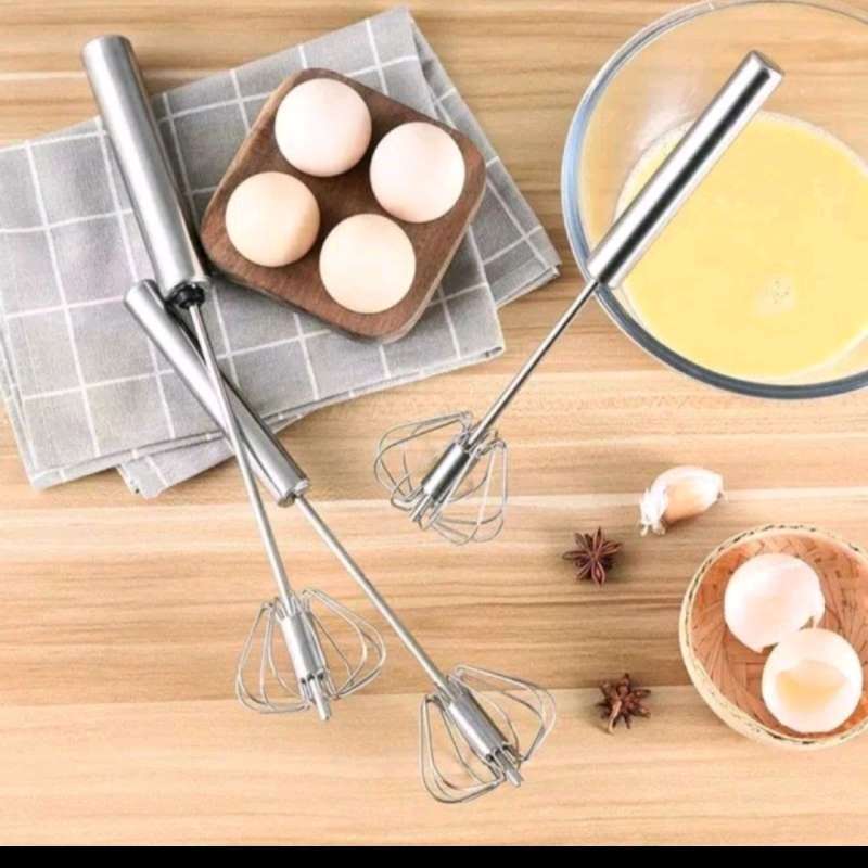 Jual Hand Mixer Manual Putar Premium 30CM Pengocok Telur Stainless ...