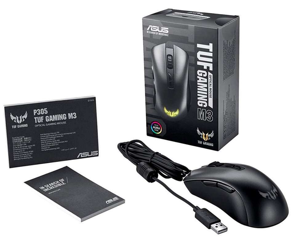 Jual ASUS TUF GAMING M3 ERGONOMIC WIRED RGB GAMING MOUSE WITH 7000 DPI ...