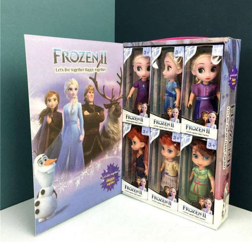 Jual Mainan Anak Boneka Frozen Anna Elsa Isi 6 Untuk Kado/hadiah Ulang ...