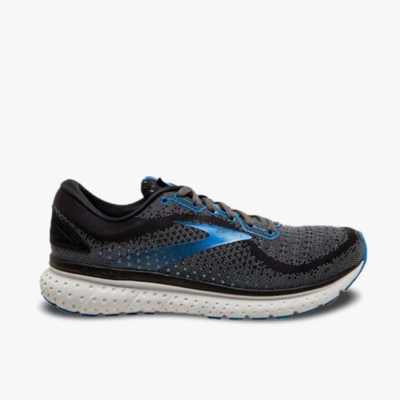 Jual Sepatu Running BROOKS GLYCERIN 18 Wide Men's Shoes - Black Blue 43 ...