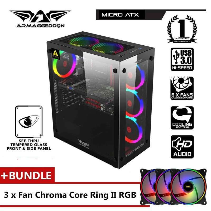 Jual Armaggeddon Nimitz TR5000 ATX Gaming PC Case di Seller Armaggeddon ...