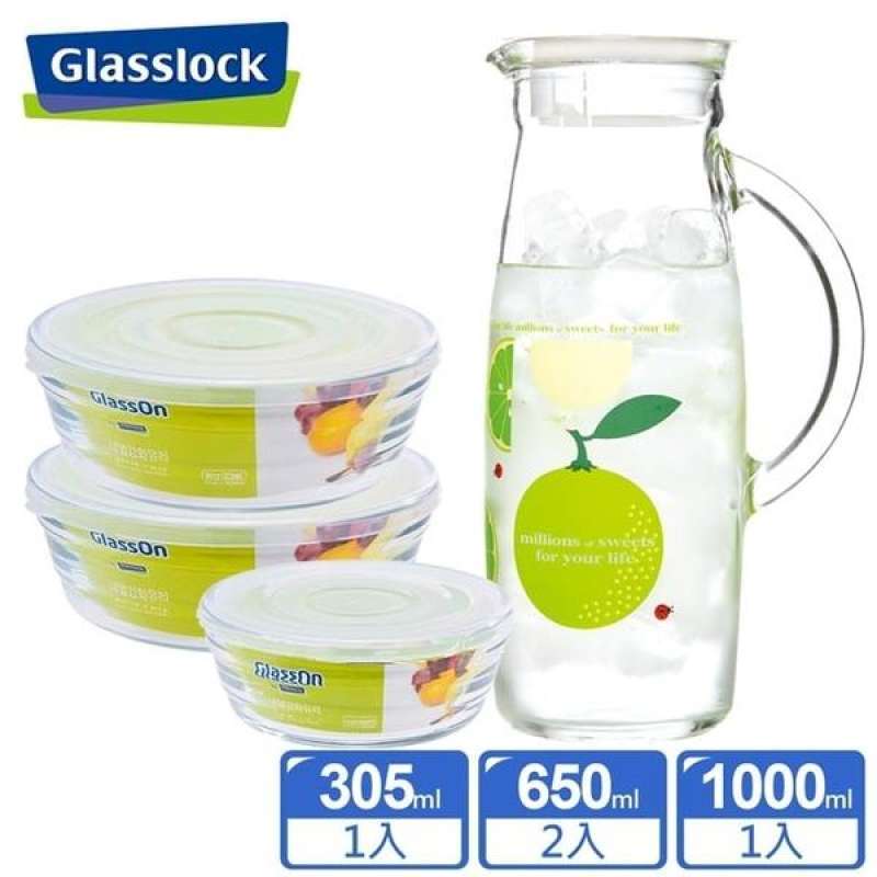 Jual [Glasslock] Tempered Glass Microwave Box-4-Piece Set di Seller ...