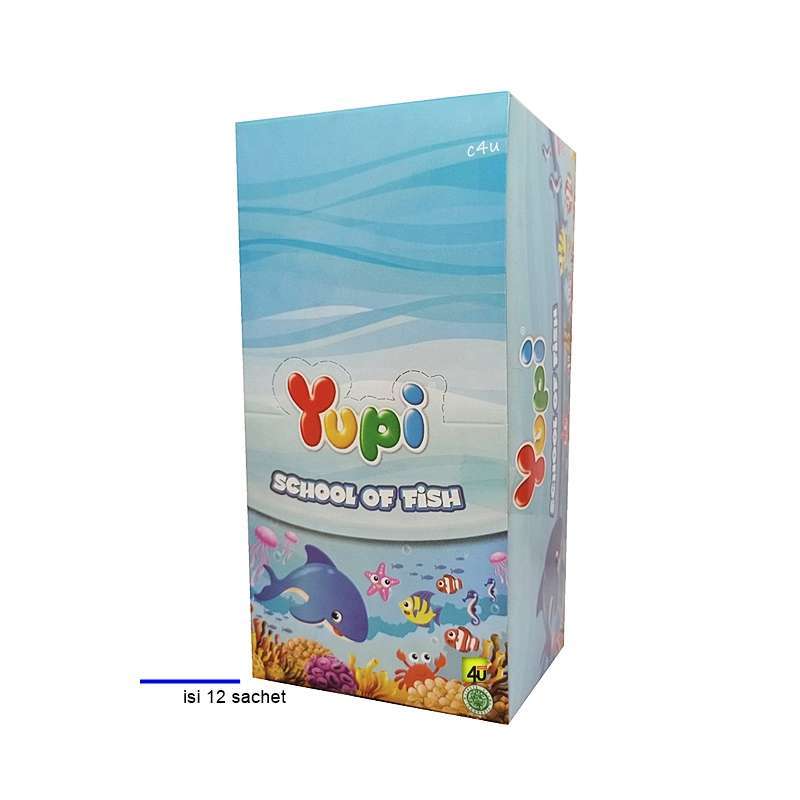 Jual YUPI SCHOOL OF FISH Jelly Gummy Candy - Isi 12 pcs di Seller ...