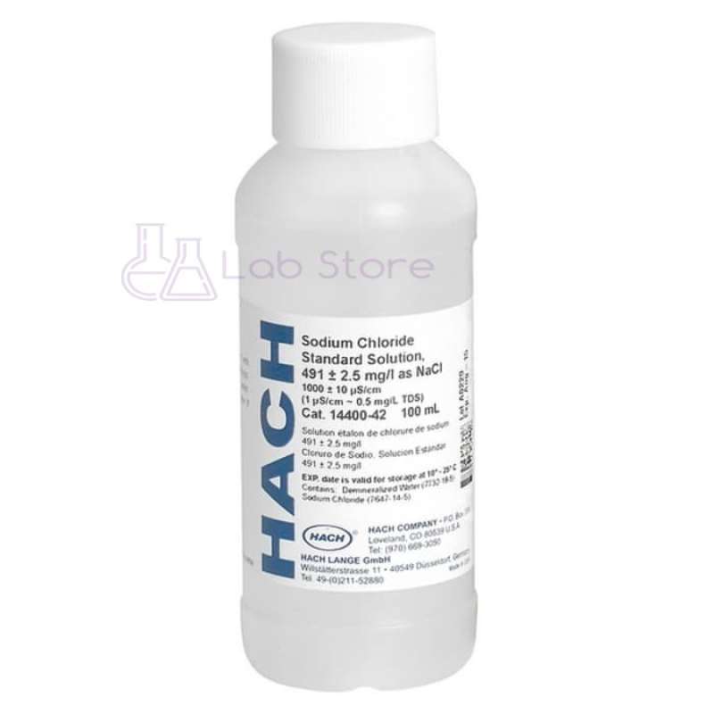 Jual Sodium Chloride Standar Solution 1000 Μs/cm Nacl 100 Ml|hach 14400 ...