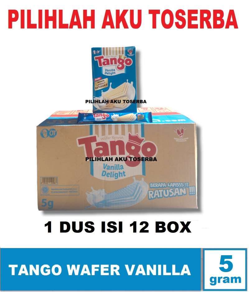 Promo Tango Wafer Vanilla Isi 20 Pcs @ 7 Gr - (harga 1 Karton Isi 12 ...