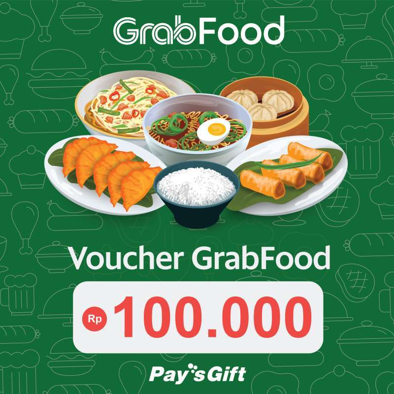 Promo [Paysgift] Voucher Digital Grabfood Value Rp 100.000 Diskon 5% di ...