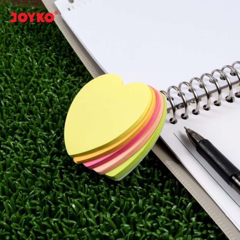 Jual Joyko Sticky Notes Heart Shape / Kertas Tempel Joyko Bentuk Hati ...