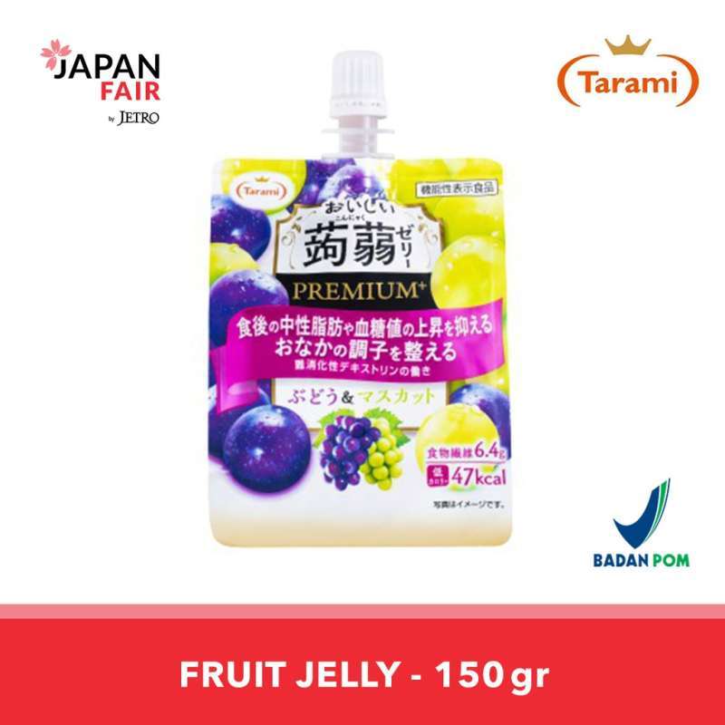 Promo Jelly Tarami Oishii Konjac Premium Grape & Muscat Jelly Jepang ...