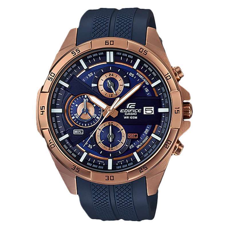 Promo Casio Edifice EFR-556PC-2AVUDF Chronograph Men Blue Dial Blue ...