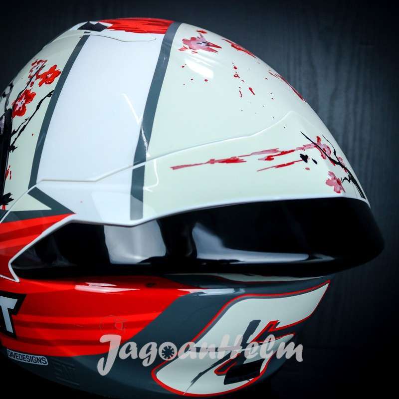 Promo SPOILER 3D HELM KYT NFJ | SMOKE - BLACK - BLACK DOFF | ORIGINAL ...