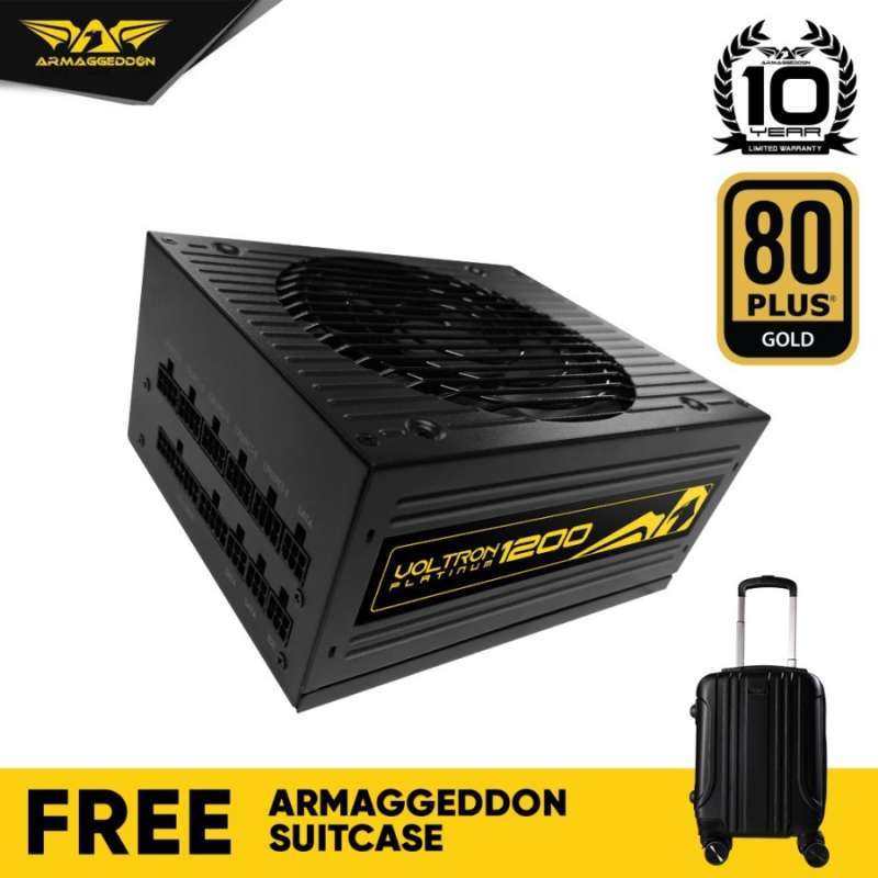 Jual Armaggeddon Voltron Platinum Grade 1200 Watt Pro 80+ GOLD Gaming PSU 80 plus di Seller ...