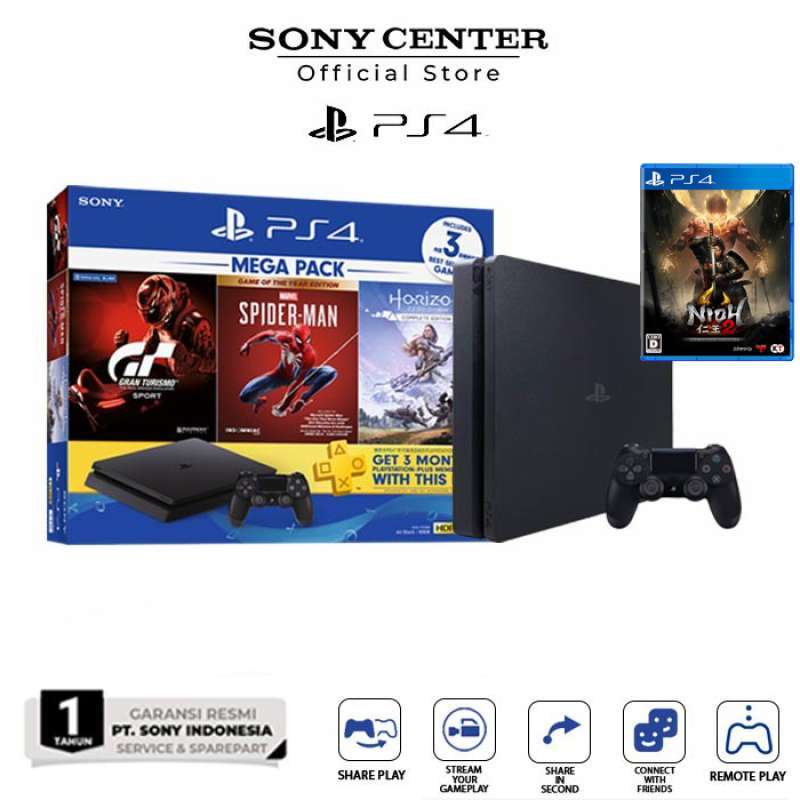 Jual Paket PS4 MEGA PACK 3 with Game Nioh 2 di Seller Sony HAV ( Home ...