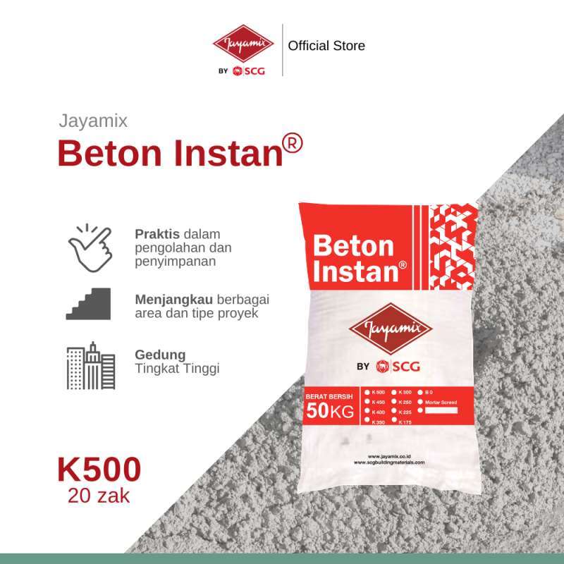 Jual Jayamix By Scg Beton Instan K500 [20 Zak] - Bali 1 (denpasar & Gianyar) Di Seller Jayamix ...