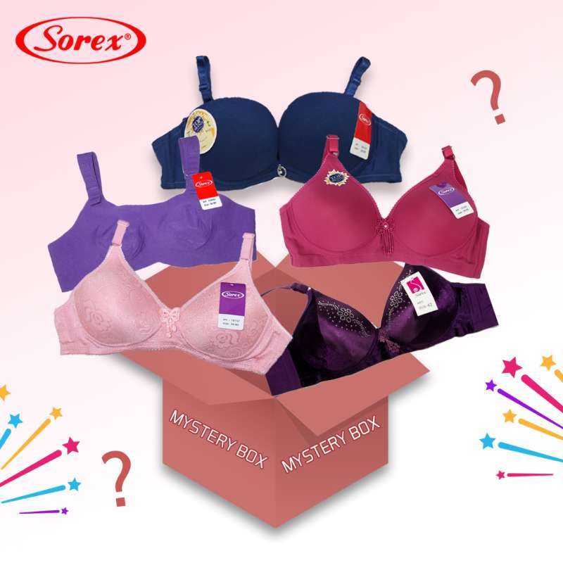 Promo Sorex Mystery Box Special Bra Cantik Kawat/Tanpa Kawat Setara cup ...