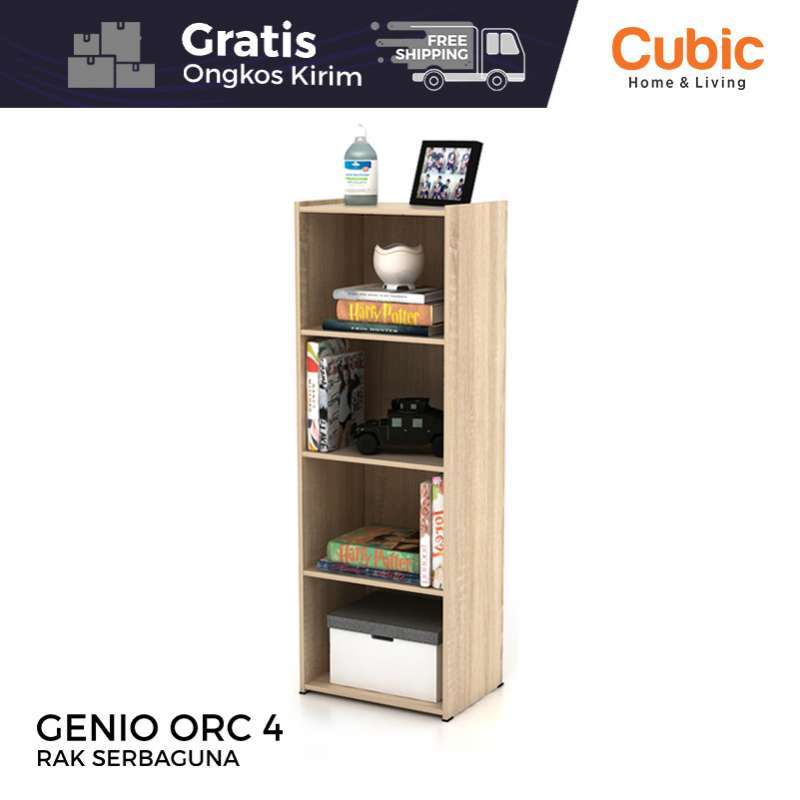 Jual Cubic Rak 4 Susun Minimalis / Lemari Buku Serbaguna / GENIO ORC 4 ...