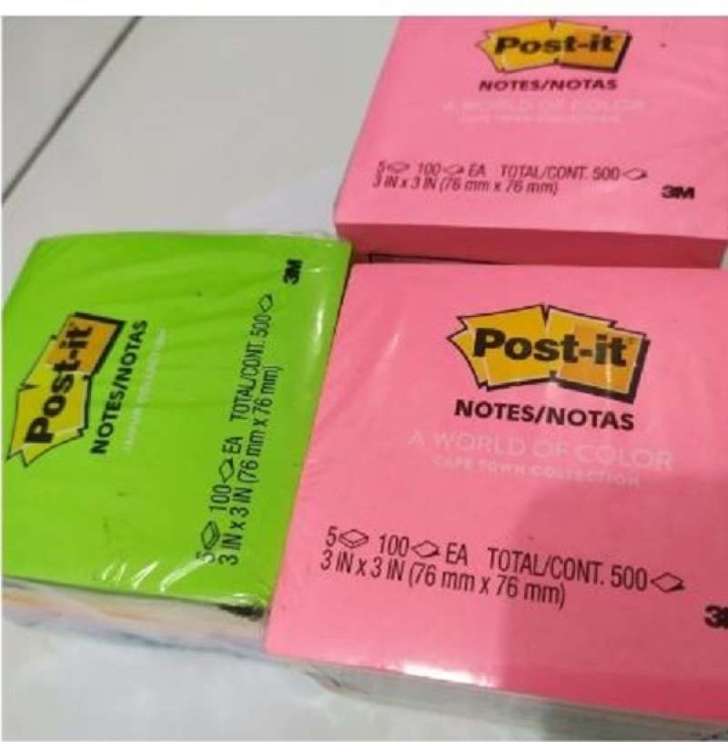 Jual Post It Notes 3m 654 5 Uc / Sticky Notes 3m 654 5uc 3m / Post It ...