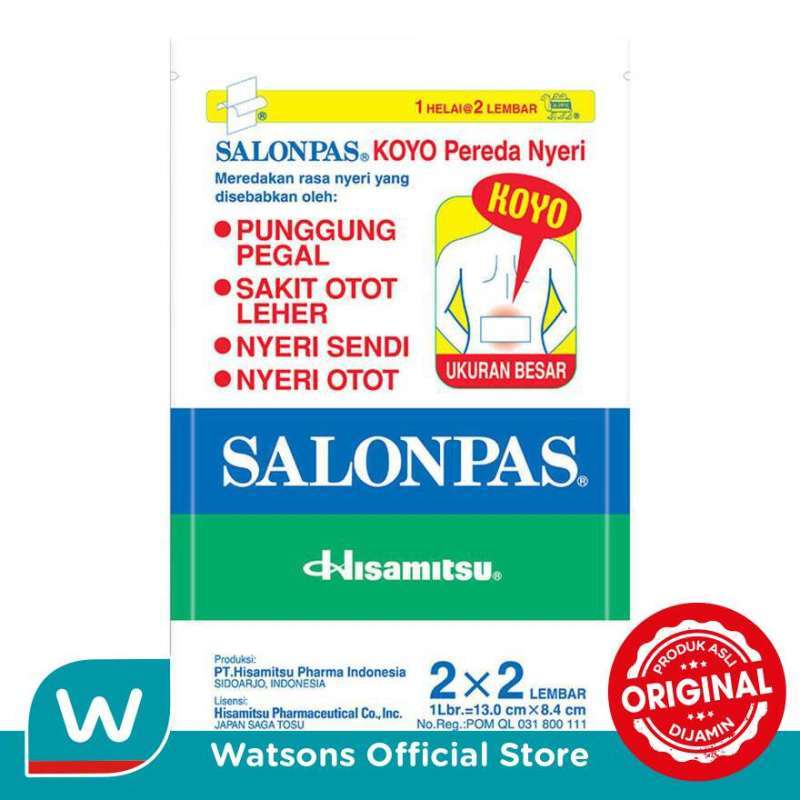 Jual Salonpas large 4'S di Seller WATSONS Official Store - Kab ...