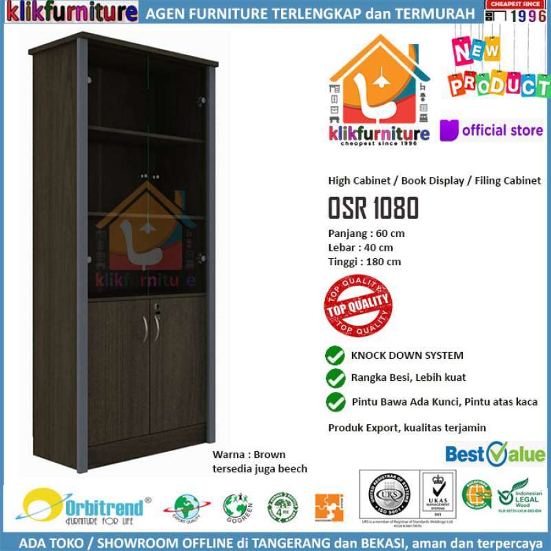 Promo OSR 1080 Orbitrend Book Cabinet Rak Buku Filing Cabinet Diskon 30 ...