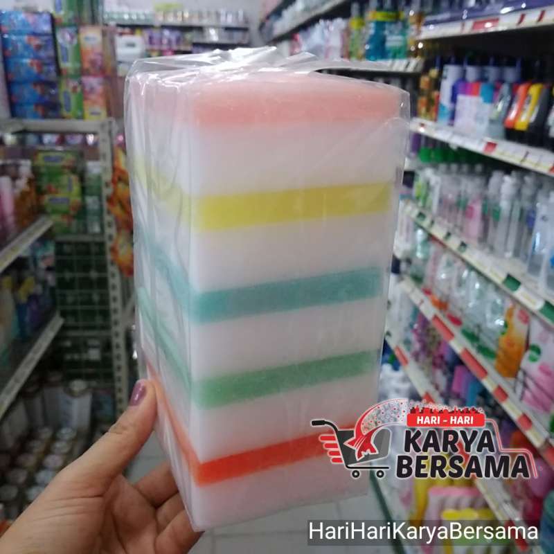 Jual Busa Cuci Piring Nagata Magic Sponge Serbaguna Ngt 0007 Isi 5 Pcs ...