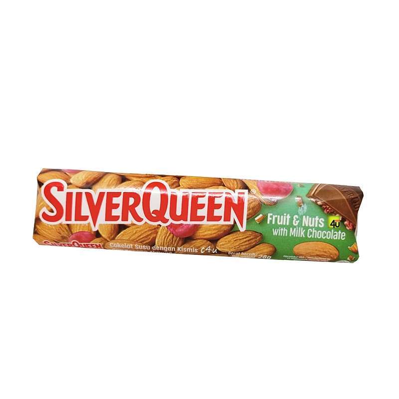 Promo Silver Queen - MINI Chocolate Bar FRUIT n NUT - 28 gr Diskon 8% ...