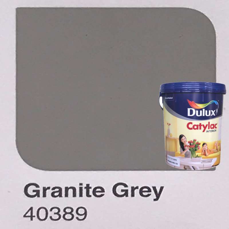 Jual Cat Tembok Interior Dulux Catylac 5kg - Granite Grey 40389 Di ...