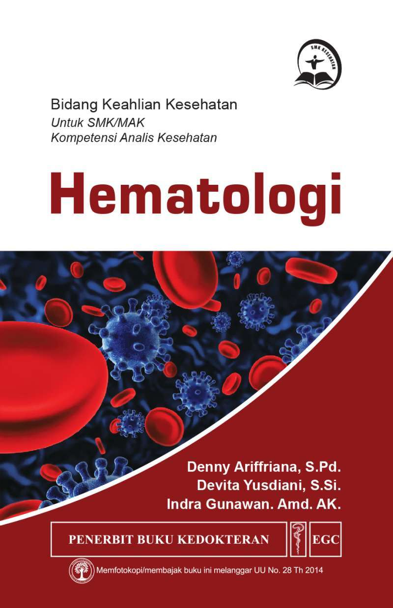 Jual Egc Hematologi Bkk Untuk Smk Analis Kesehatan Di Seller Egc Penerbit Buku Kedokteran ...
