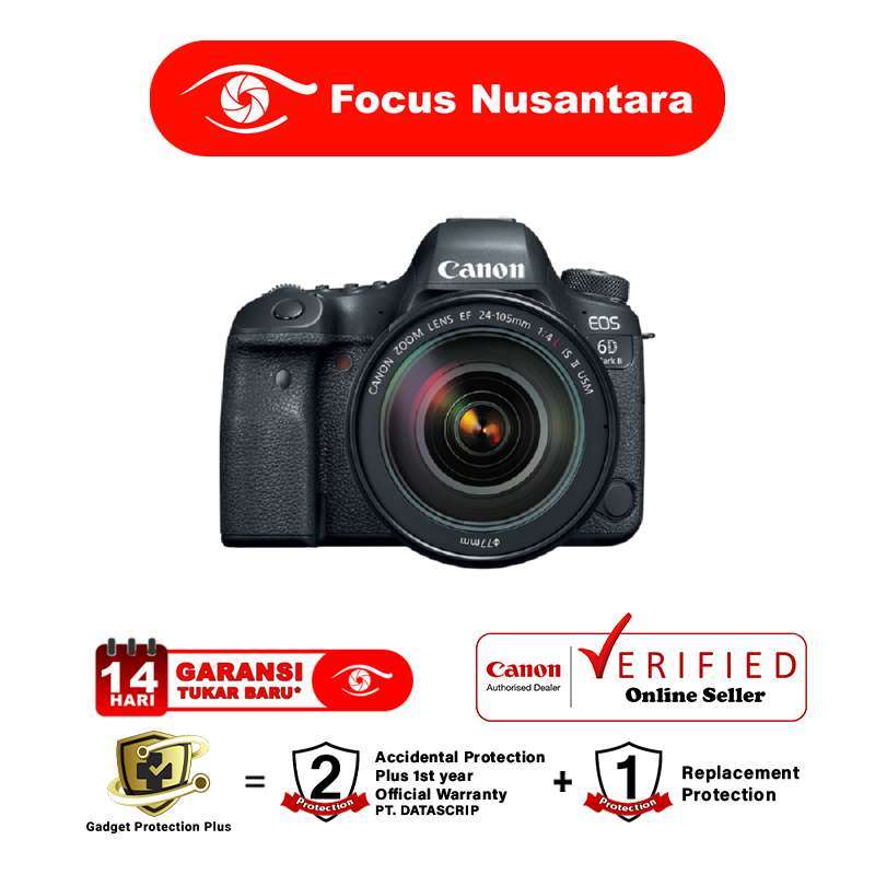 Promo Focus Nusantara - Canon Eos 6d Mark Ii Kit Ef24-105mm F/4l Is Ii ...