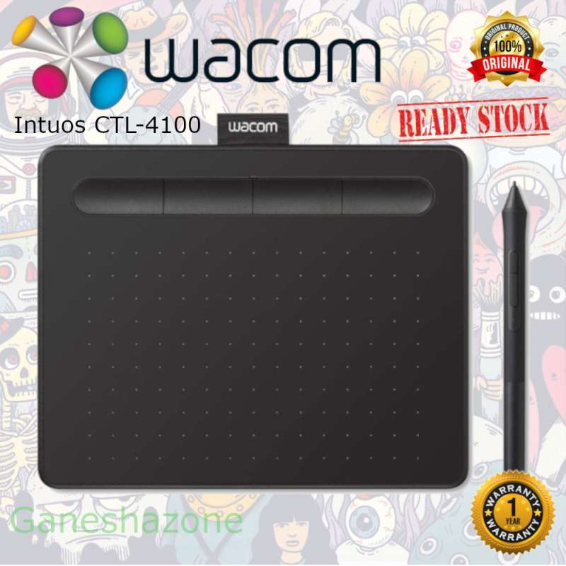 Jual Wacom New Intuos CTL-4100 4096 Pressure Digital Graphic Drawing ...