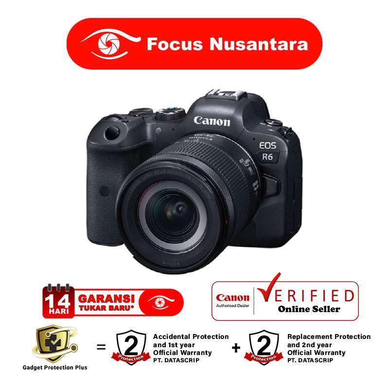 Jual FOCUS NUSANTARA - CANON EOS R6 Kit 24-105mm f/4-7.1 IS STM di ...