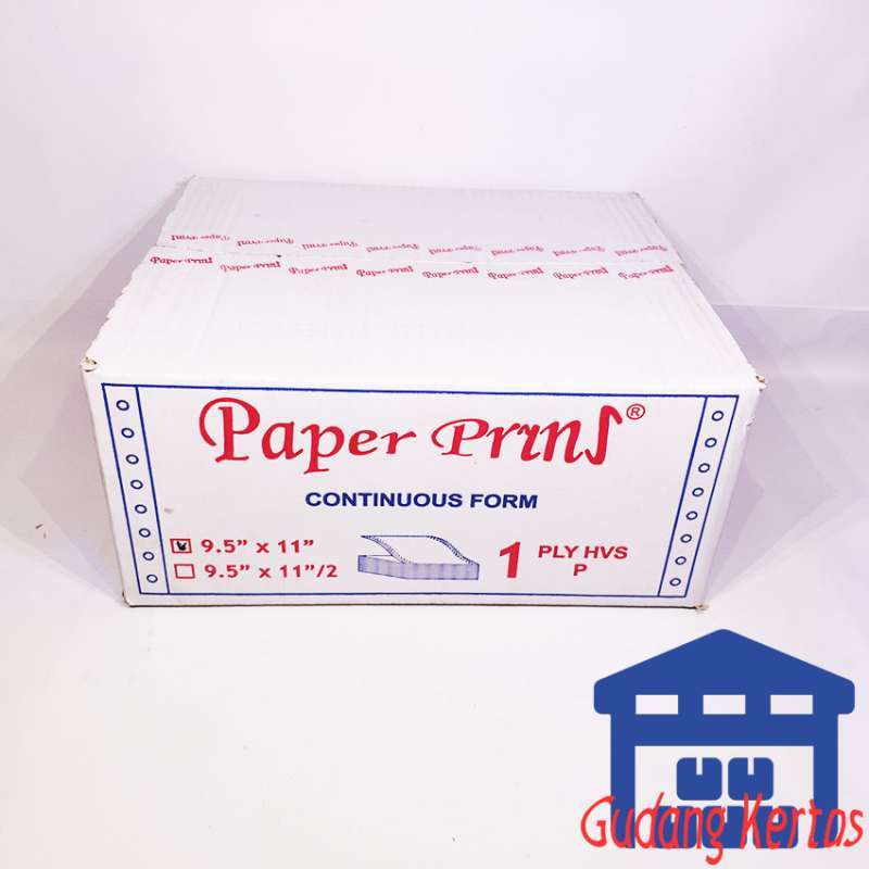 Promo Paperpryns Continuous Form Computer Paper - Putih [9.5 x 11 1Ply ...