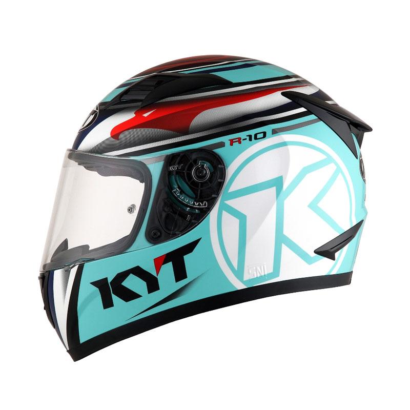 Jual Kyt R10 Aqua Blue Flat Visor Di Seller Toko123 - Glodok, Kota ...