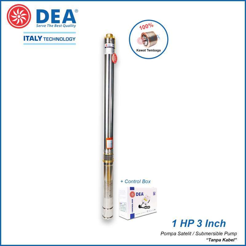 Jual Pompa Satelit DEA 1 HP 3 Inc 21P (Submersible Pump) DEA di Seller ...