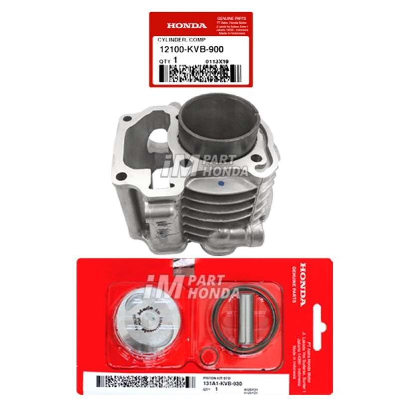 Jual Ahm 12100-kvb-900 131a1-kvb-930 Blok Seher & Piston Kit Std Vario 110 Cw Techno Karbu Di ...